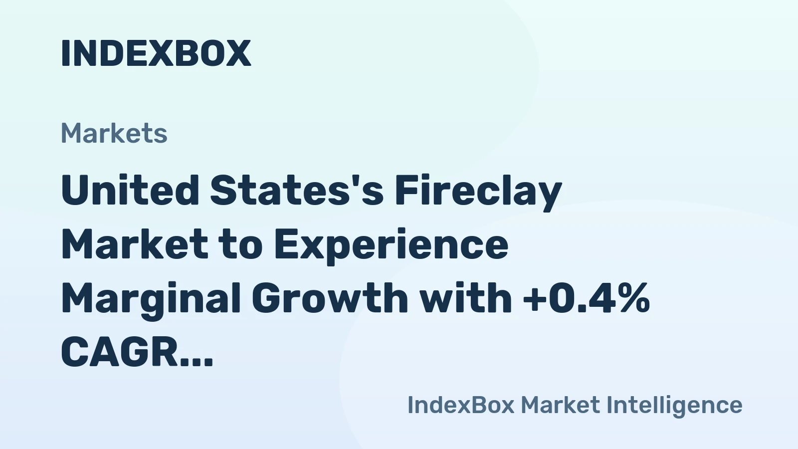 United States's Fireclay Market to Experience Marginal Growth with +0.4% CAGR through 2035