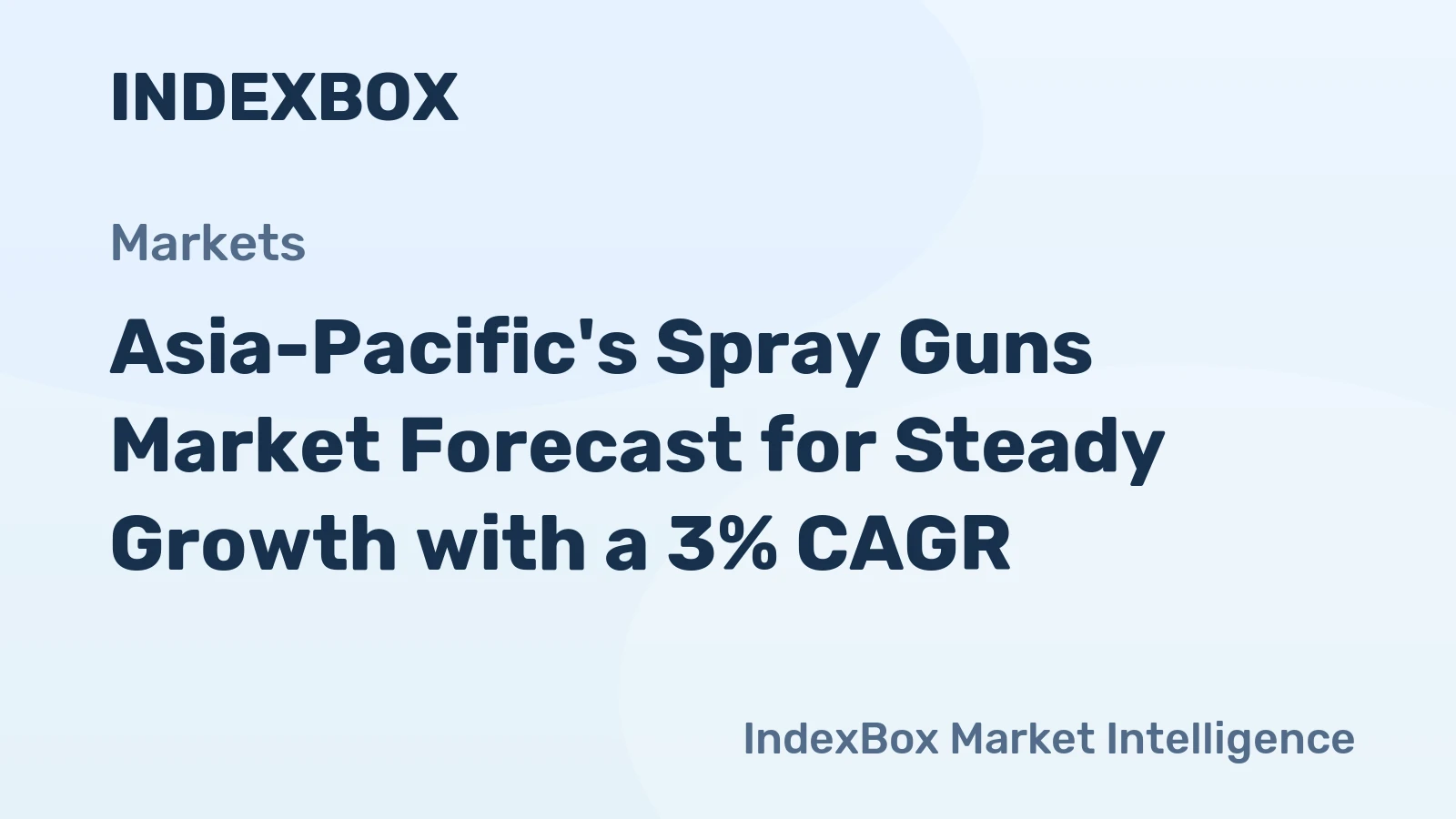 Asia-Pacific's Spray Guns Market Forecast for Steady Growth with a 3% CAGR