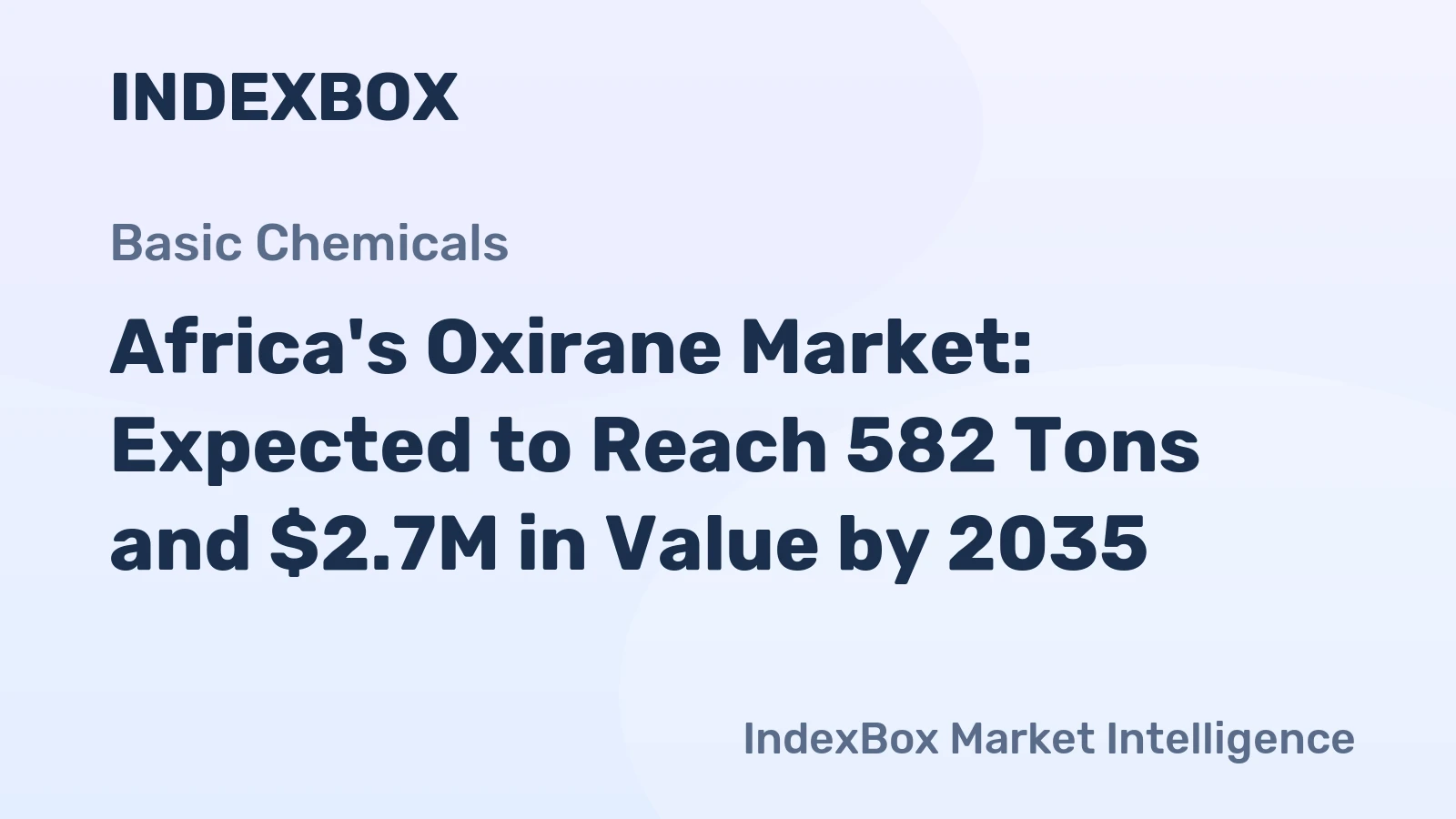 Africa's Oxirane Market: Expected to Reach 582 Tons and $2.7M in Value by 2035