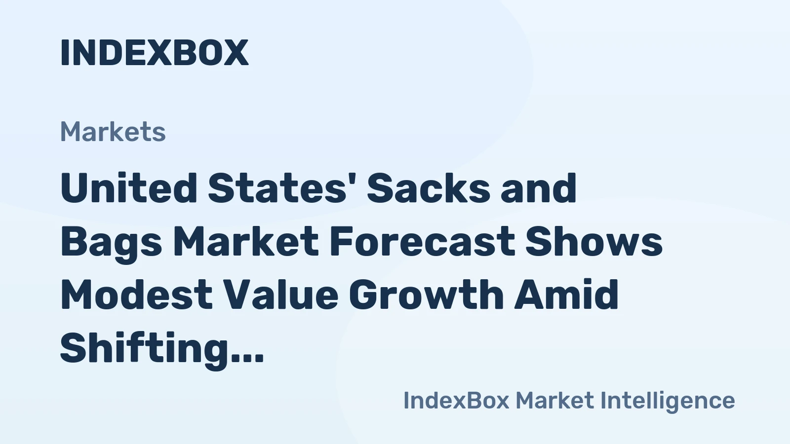United States' Sacks and Bags Market Forecast Shows Modest Value Growth Amid Shifting Trade Dynamics