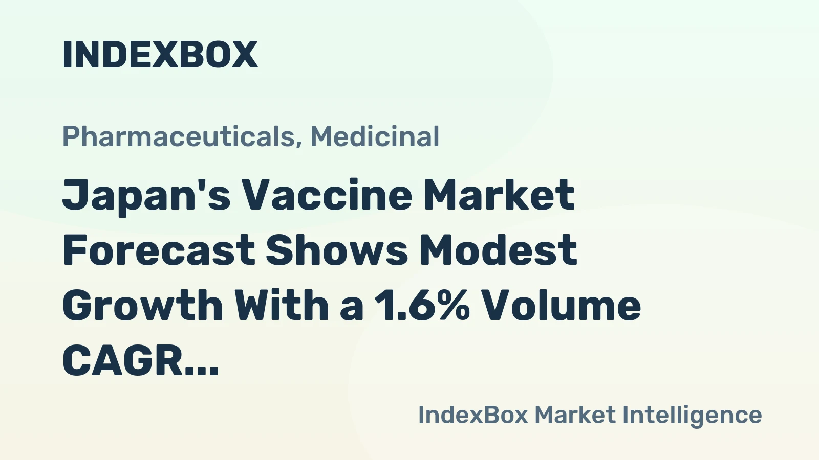 Japan's Vaccine Market Forecast Shows Modest Growth With a 1.6% Volume CAGR Through 2035