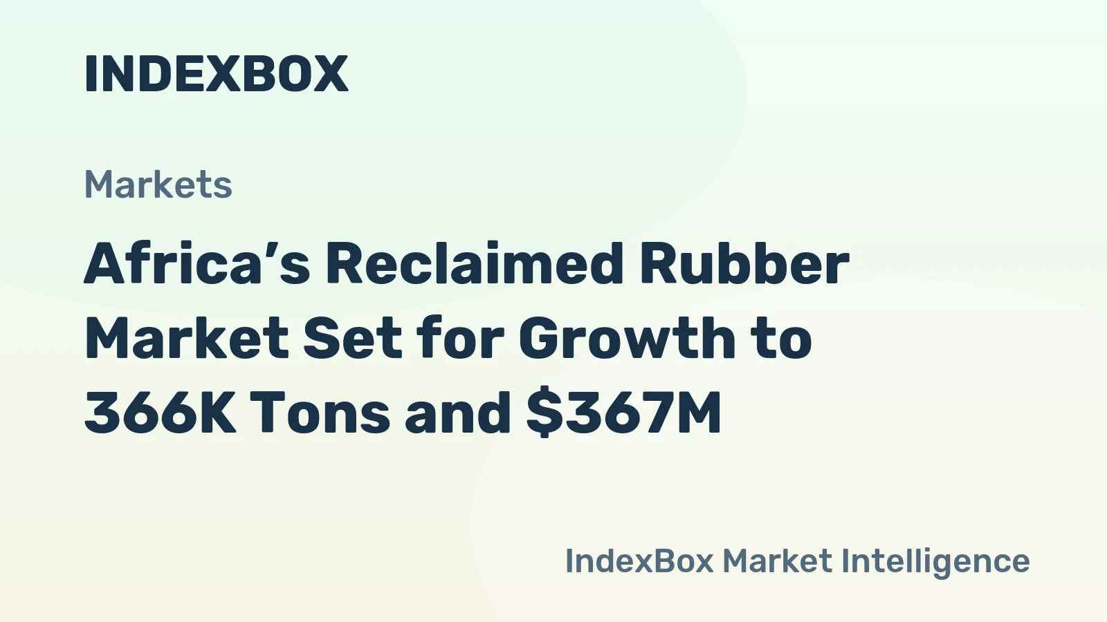 Africa’s Reclaimed Rubber Market Set for Growth to 366K Tons and $367M
