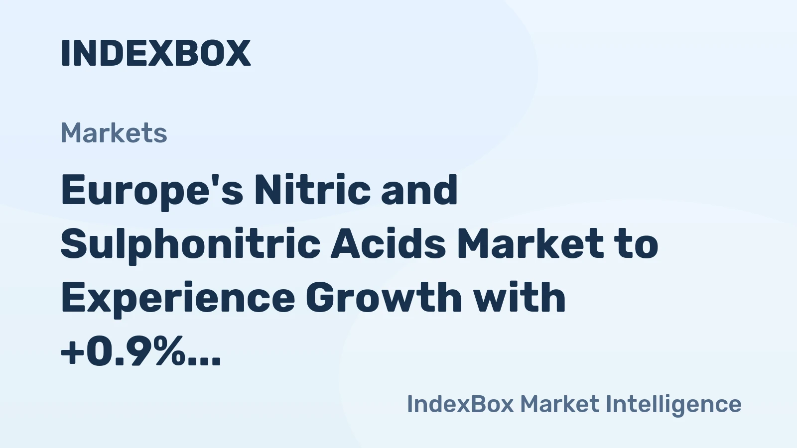 Europe's Nitric and Sulphonitric Acids Market to Experience Growth with +0.9% CAGR over 2024-2035