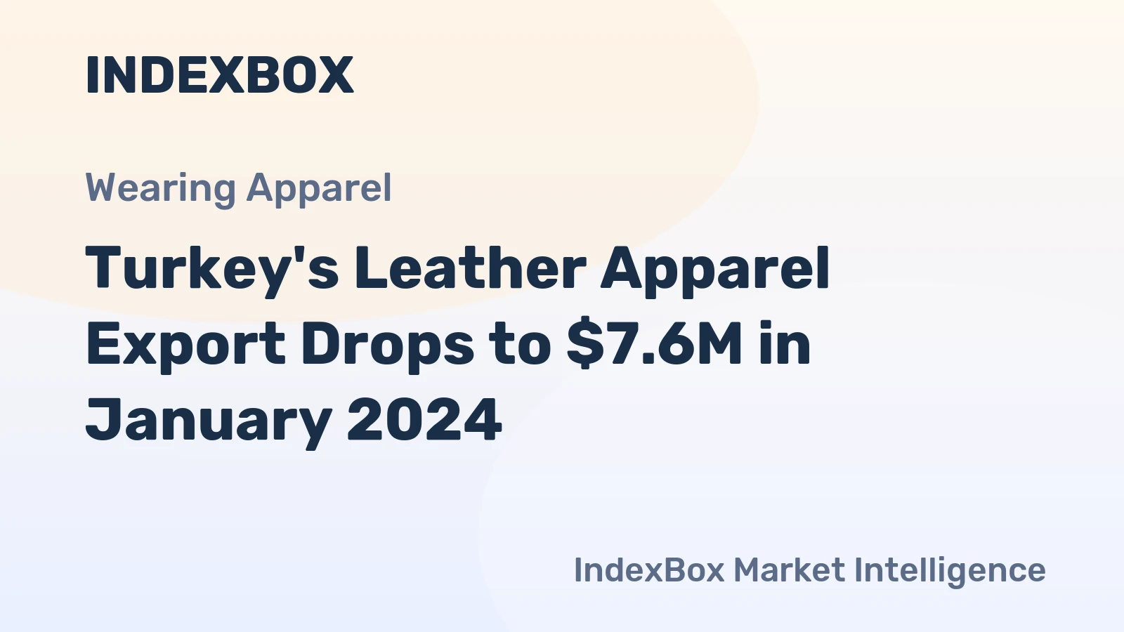 Turkey's Leather Apparel Export Drops to $7.6M in January 2024