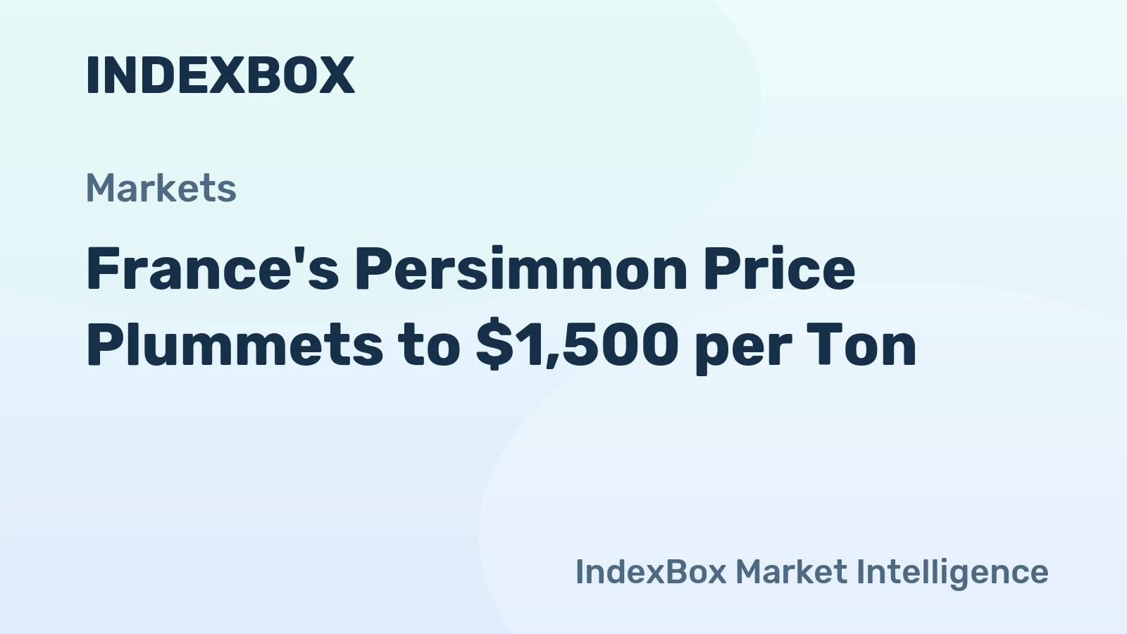 France's Persimmon Price Plummets to $1,500 per Ton