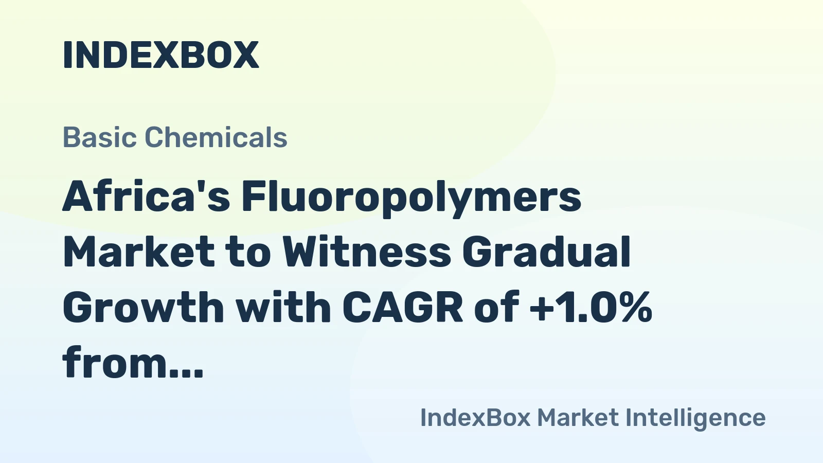 Africa's Fluoropolymers Market to Witness Gradual Growth with CAGR of +1.0% from 2024 to 2035