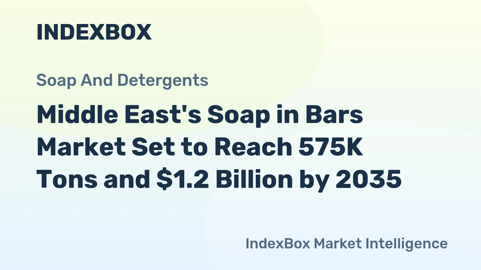 Middle East's Soap in Bars Market Set to Reach 575K Tons and $1.2 Billion by 2035