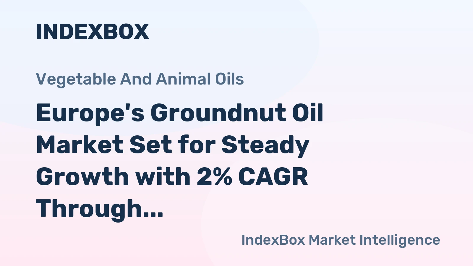 Europe's Groundnut Oil Market Set for Steady Growth with 2% CAGR Through 2035