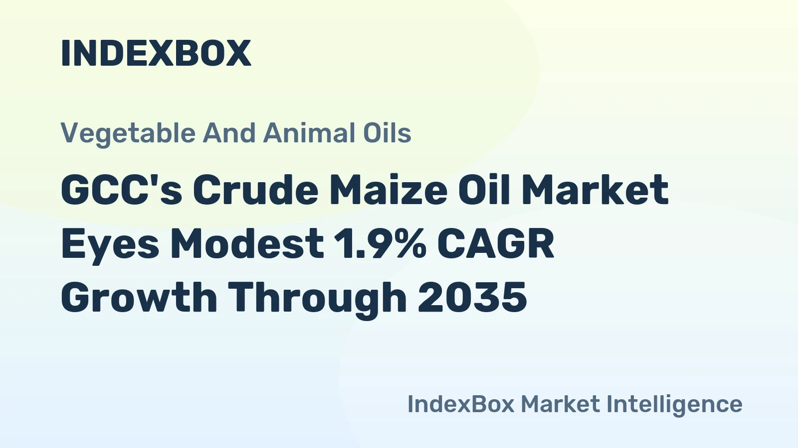 GCC's Crude Maize Oil Market Eyes Modest 1.9% CAGR Growth Through 2035