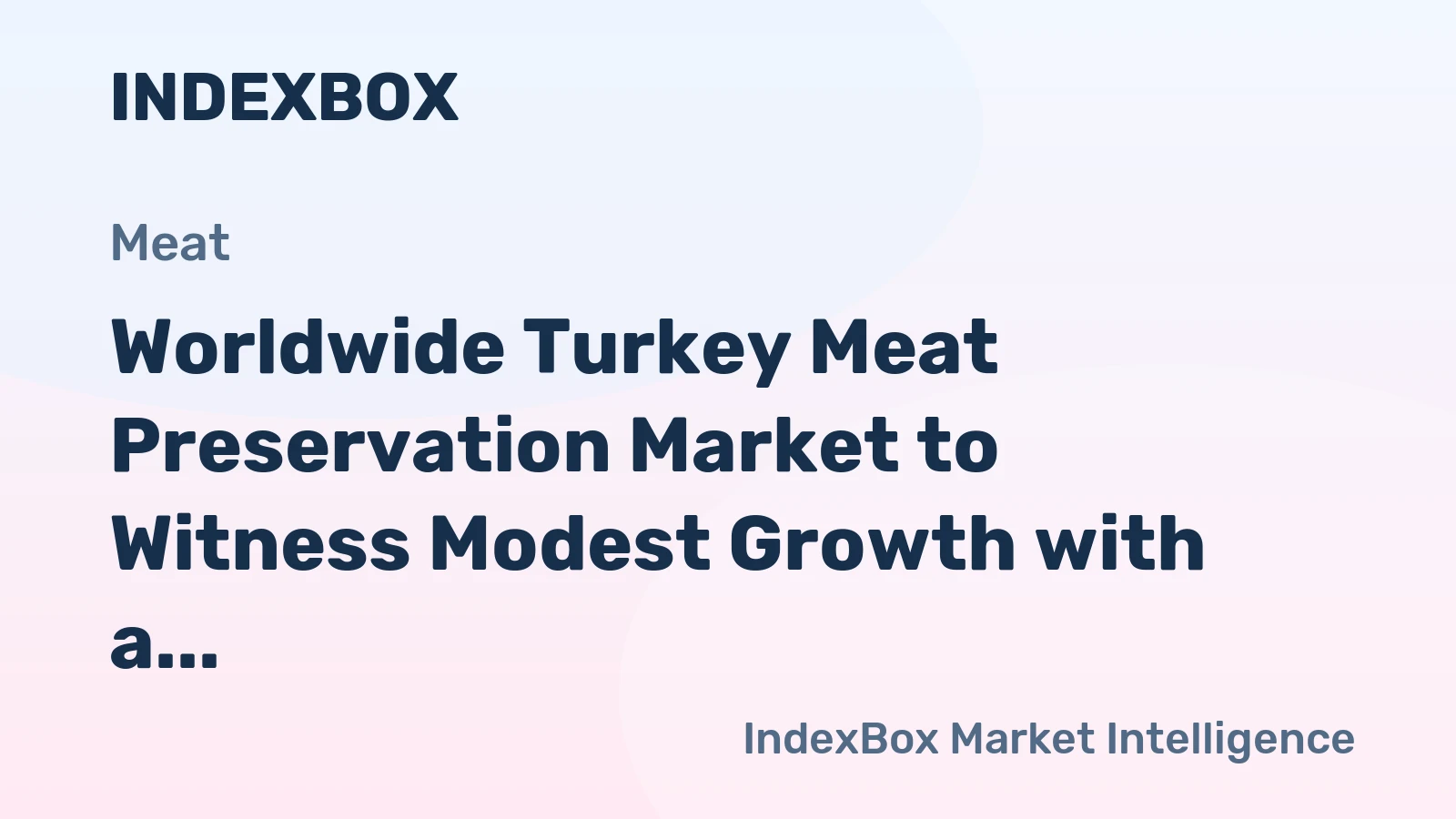 Worldwide Turkey Meat Preservation Market to Witness Modest Growth with a +0.5% CAGR through 2035, Reaching $23.4B