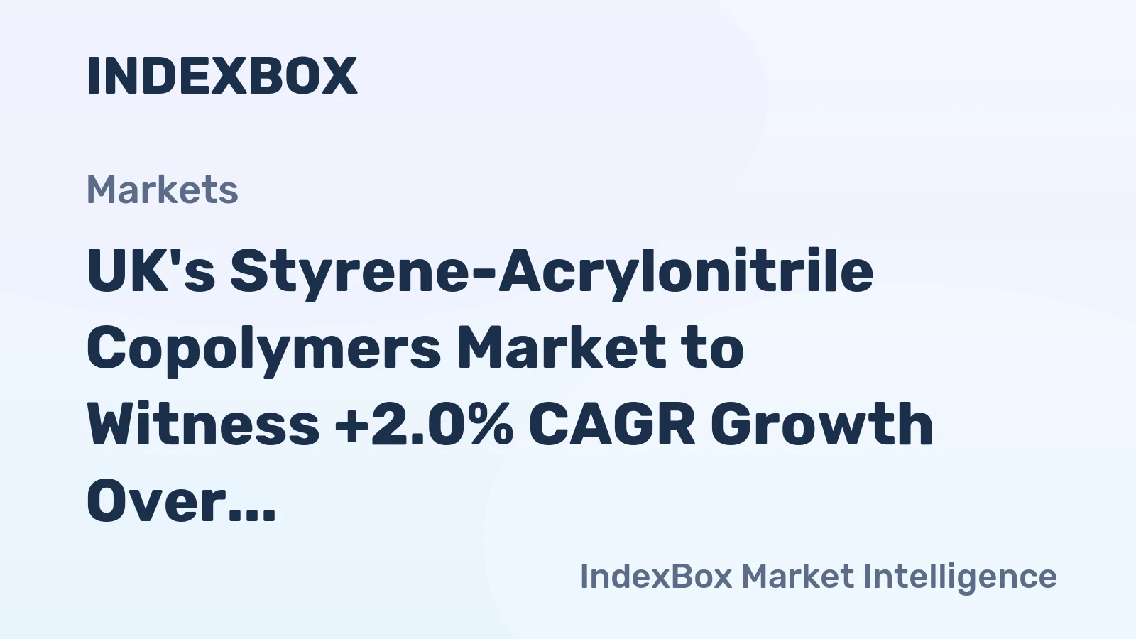 UK's Styrene-Acrylonitrile Copolymers Market to Witness +2.0% CAGR Growth Over Next Decade