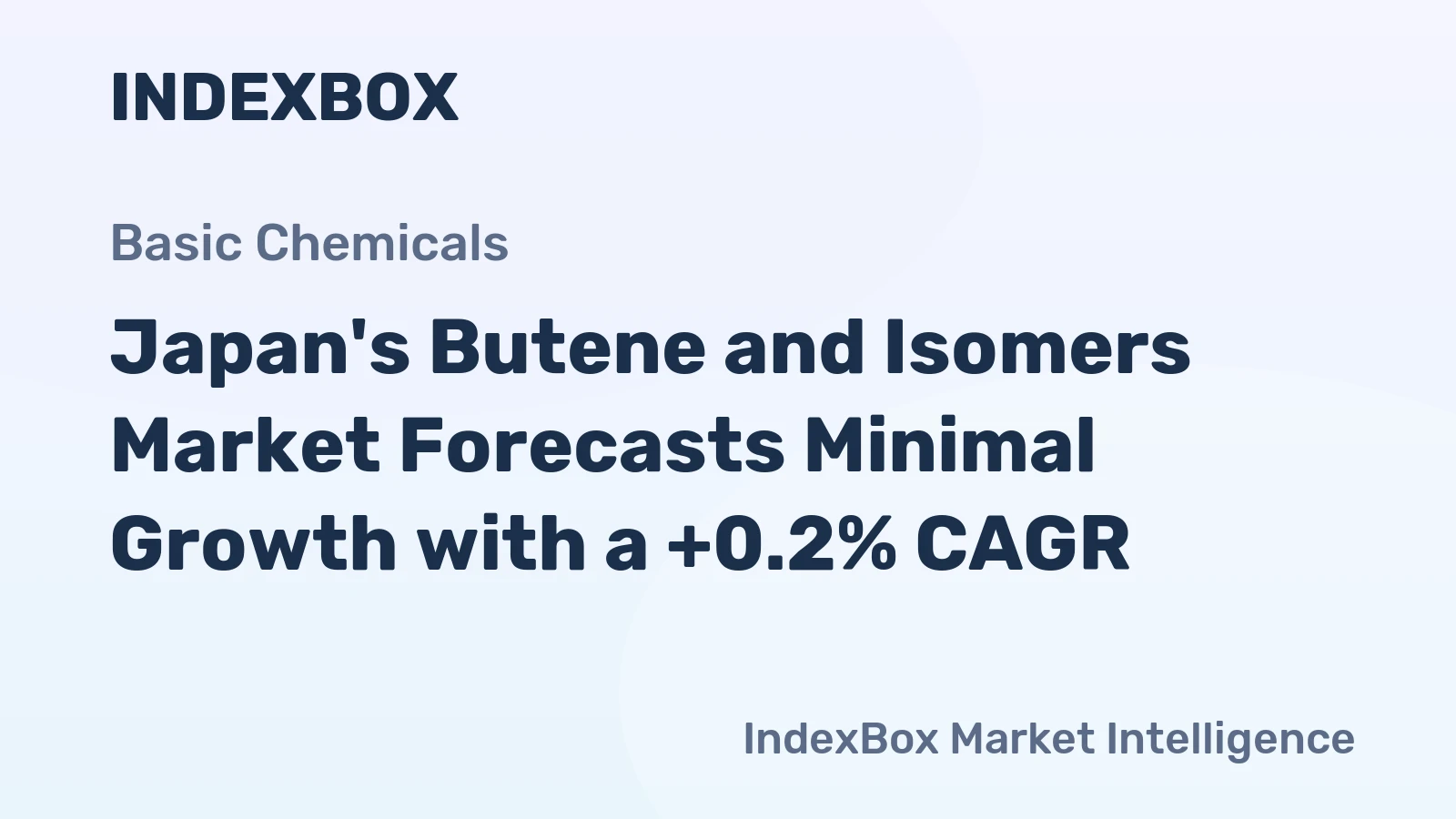 Japan's Butene and Isomers Market Forecasts Minimal Growth with a +0.2% CAGR