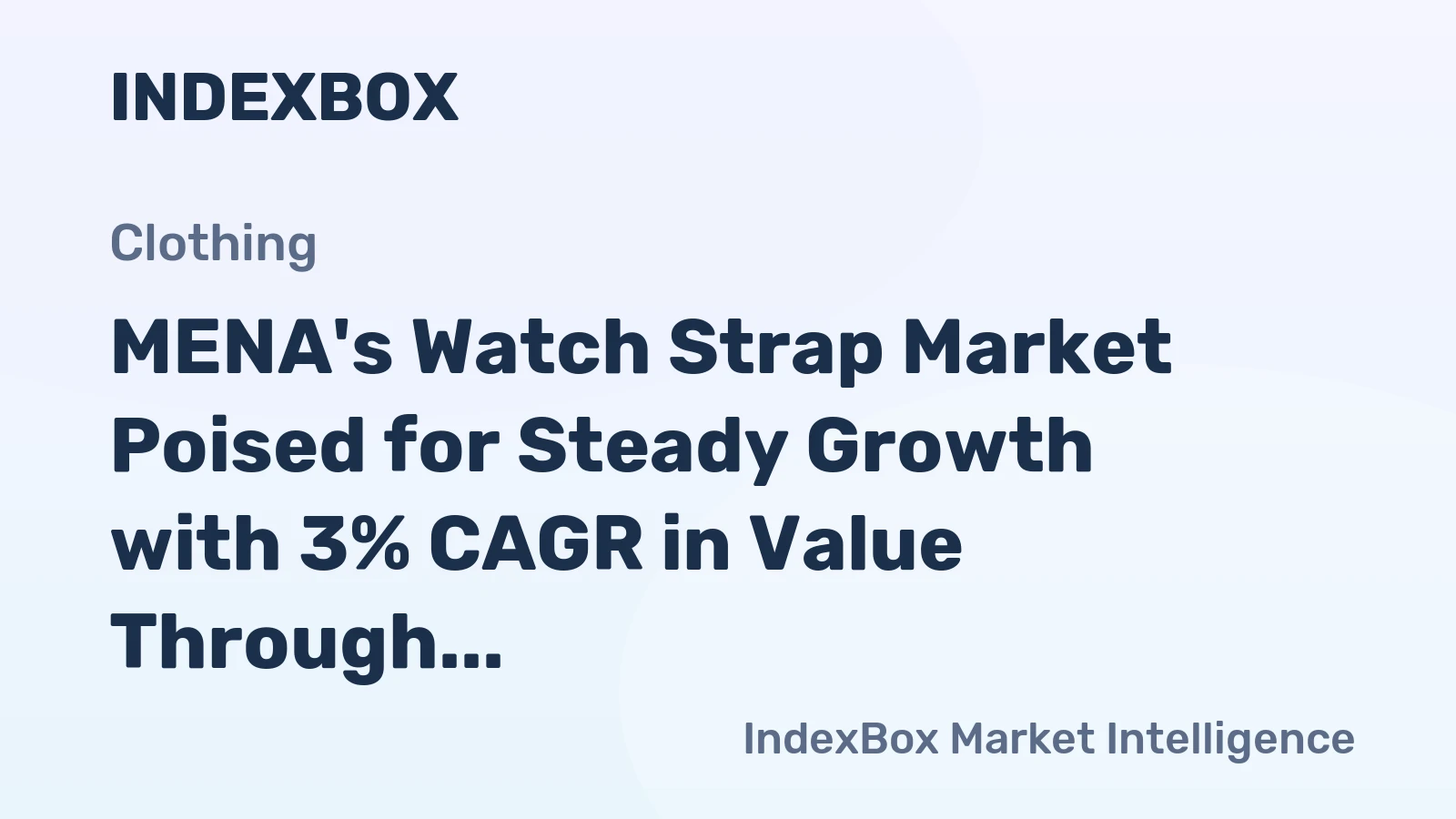 MENA's Watch Strap Market Poised for Steady Growth with 3% CAGR in Value Through 2035