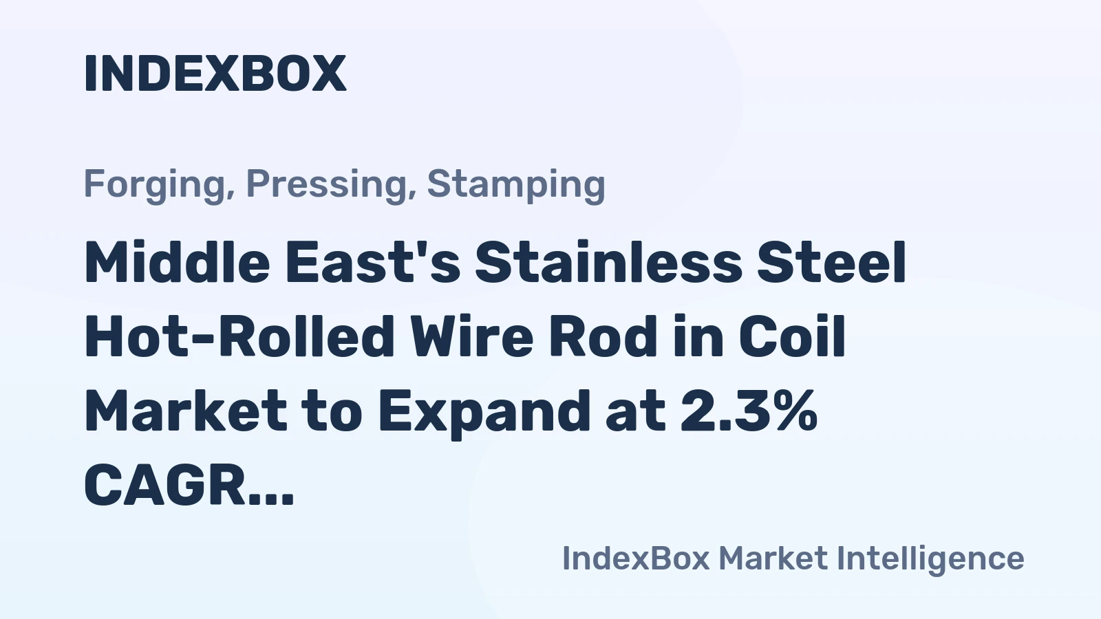 Middle East's Stainless Steel Hot-Rolled Wire Rod in Coil Market to Expand at 2.3% CAGR, Reaching 24K Tons by 2035