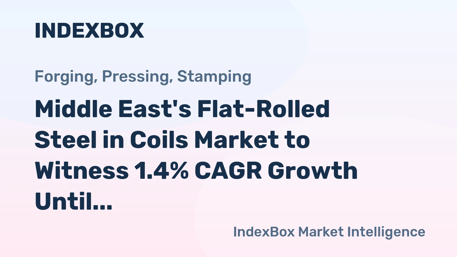 Middle East's Flat-Rolled Steel in Coils Market to Witness 1.4% CAGR Growth Until 2035