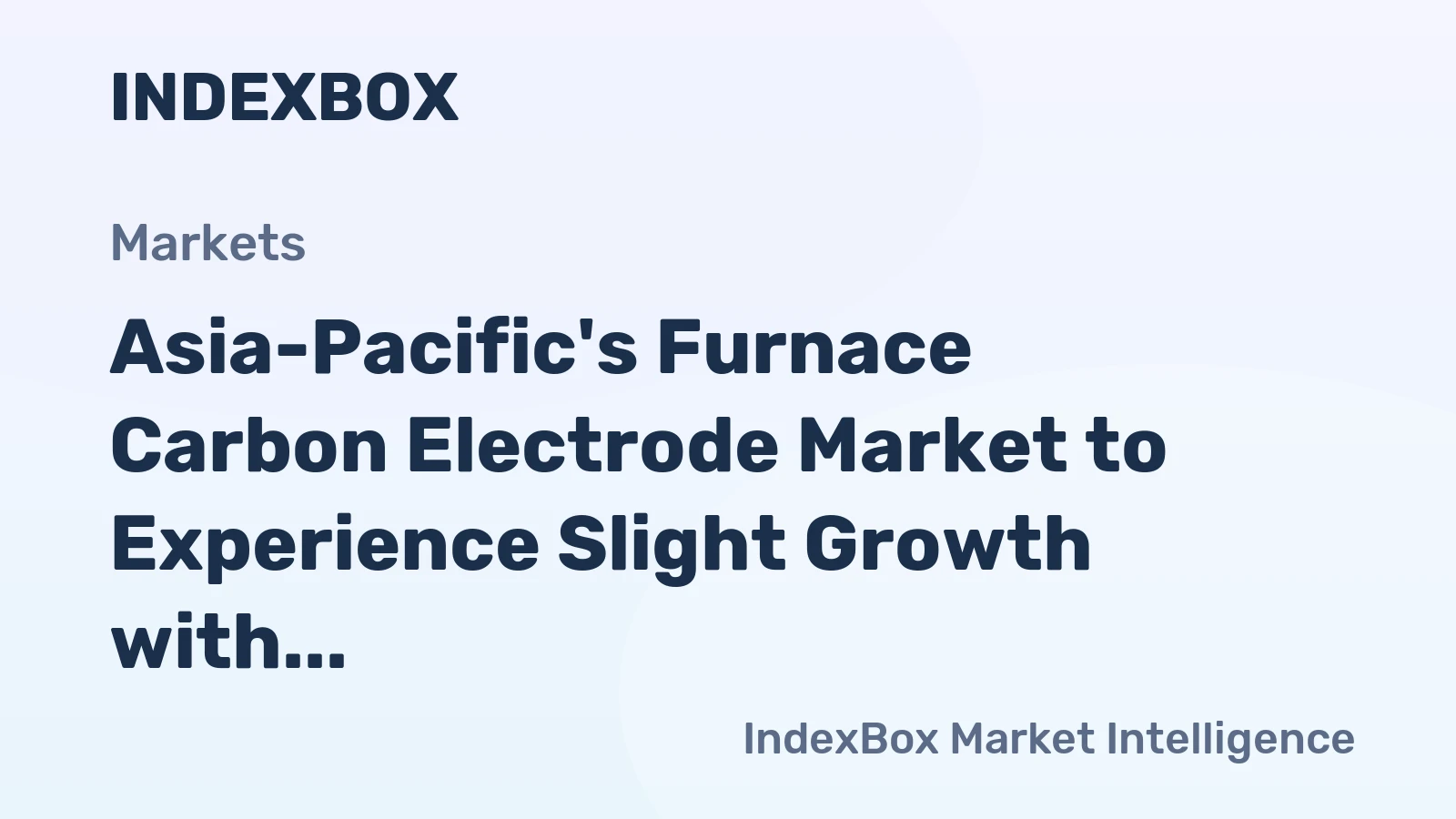 Asia-Pacific's Furnace Carbon Electrode Market to Experience Slight Growth with +0.2% CAGR in Volume by 2035