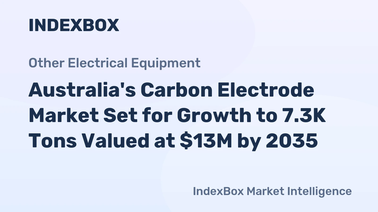 Australia's Carbon Electrode Market Set for Growth to 7.3K Tons Valued at $13M by 2035