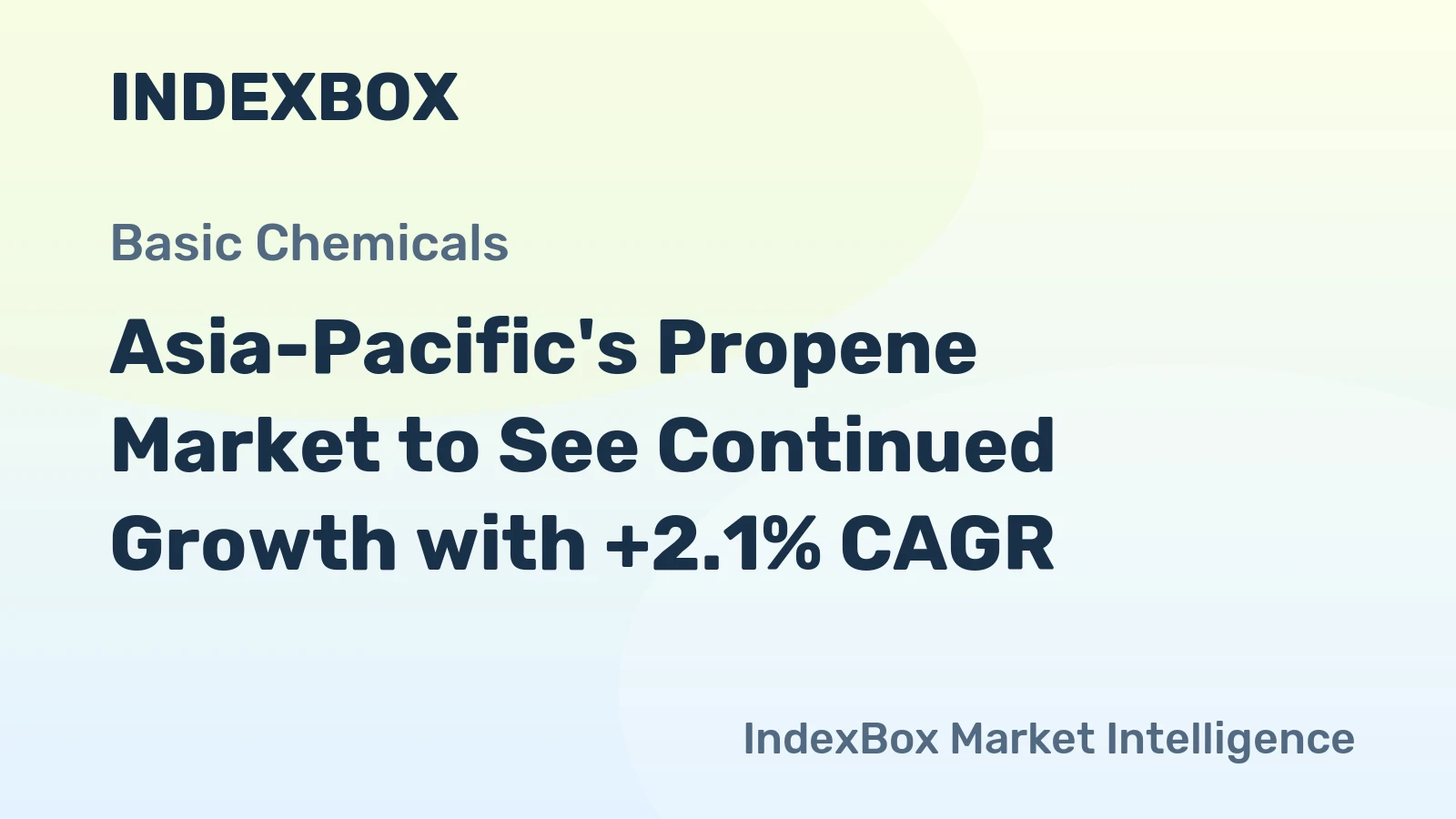 Asia-Pacific's Propene Market to See Continued Growth with +2.1% CAGR