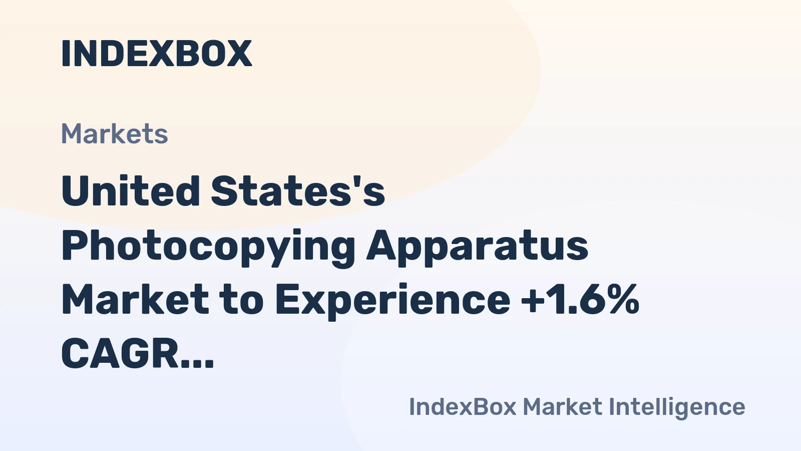 United States's Photocopying Apparatus Market to Experience +1.6% CAGR Growth Through 2035