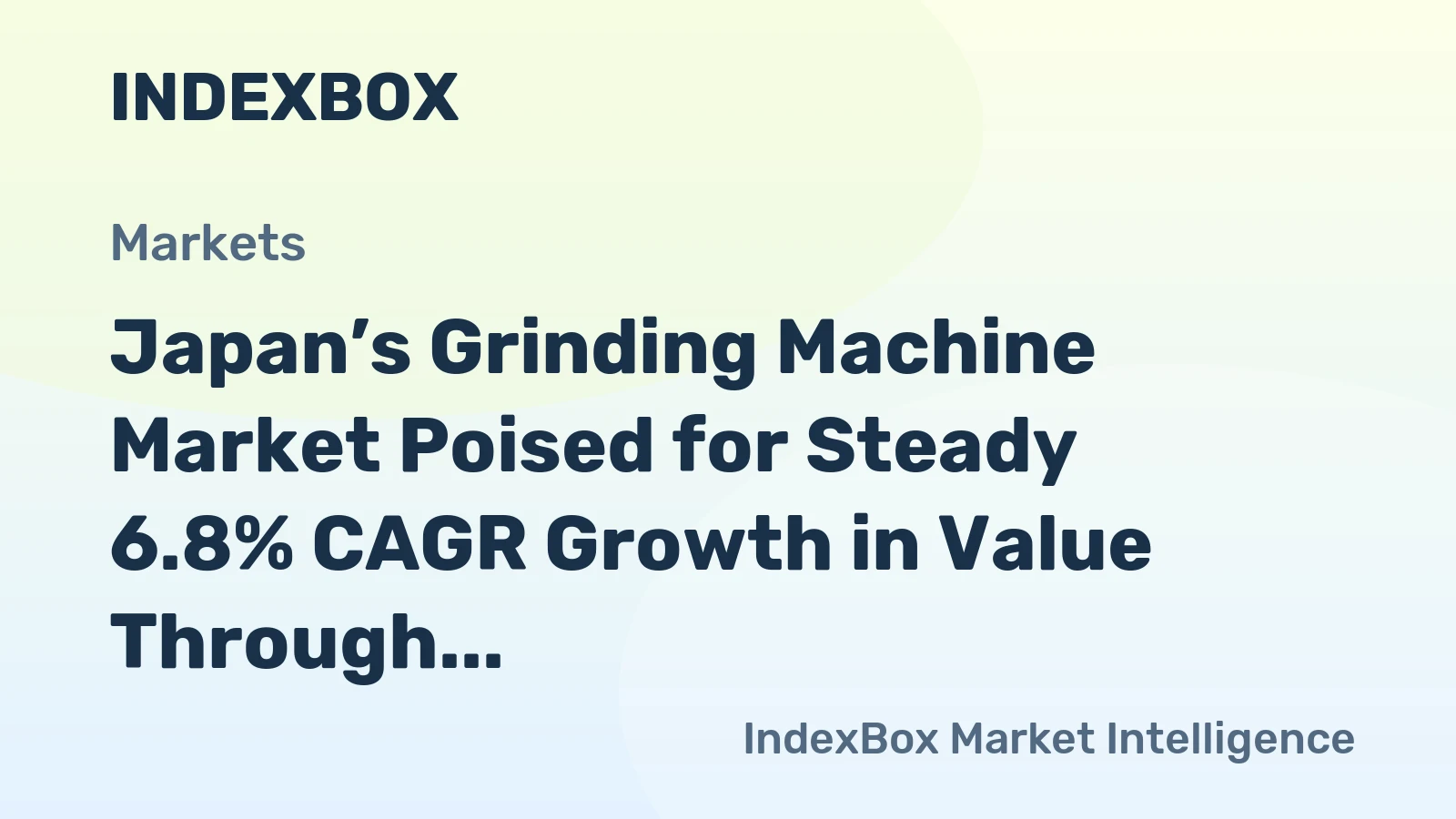 Japan’s Grinding Machine Market Poised for Steady 6.8% CAGR Growth in Value Through 2035