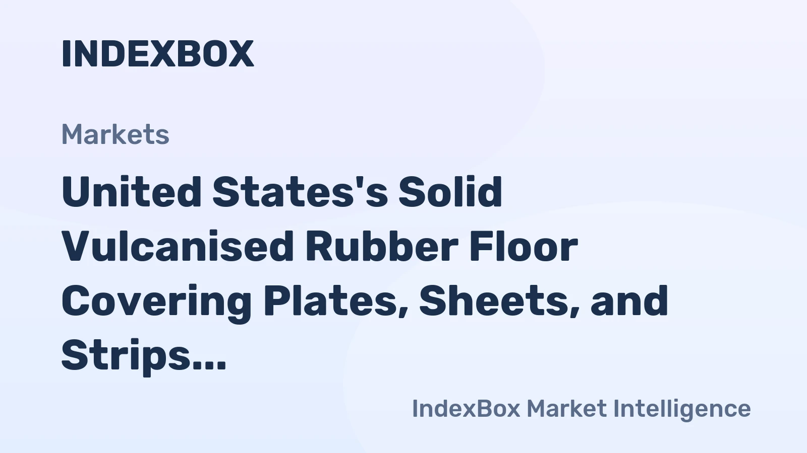 United States's Solid Vulcanised Rubber Floor Covering Plates, Sheets, and Strips Market Expected to Grow at CAGR of +0.4% from 2024 to 2035
