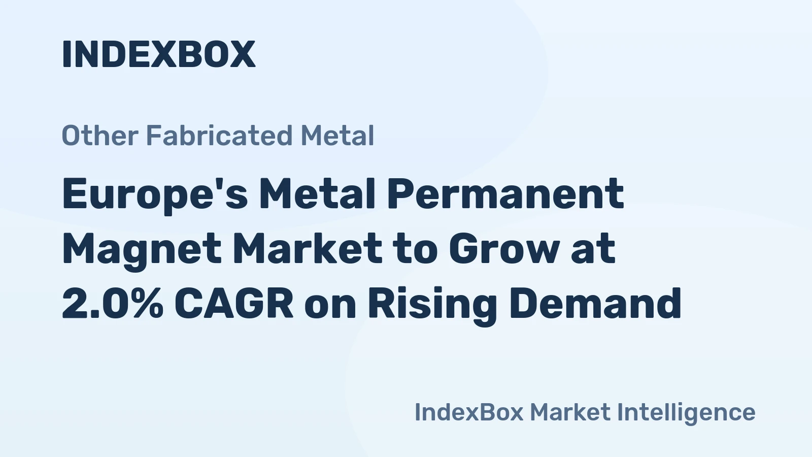 Europe's Metal Permanent Magnet Market to Grow at 2.0% CAGR on Rising Demand
