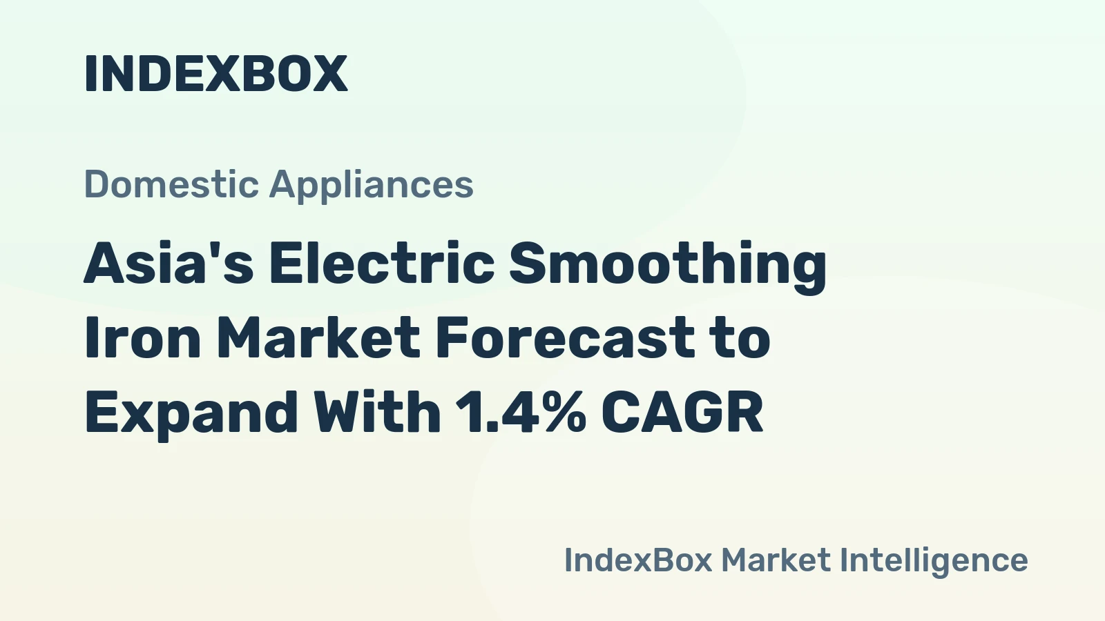 Asia's Electric Smoothing Iron Market Forecast to Expand With 1.4% CAGR