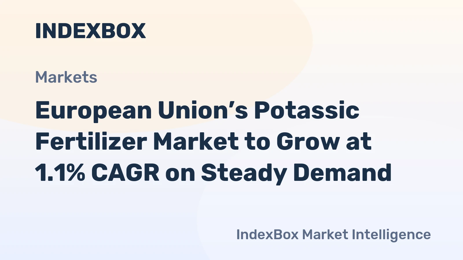 European Union’s Potassic Fertilizer Market to Grow at 1.1% CAGR on Steady Demand