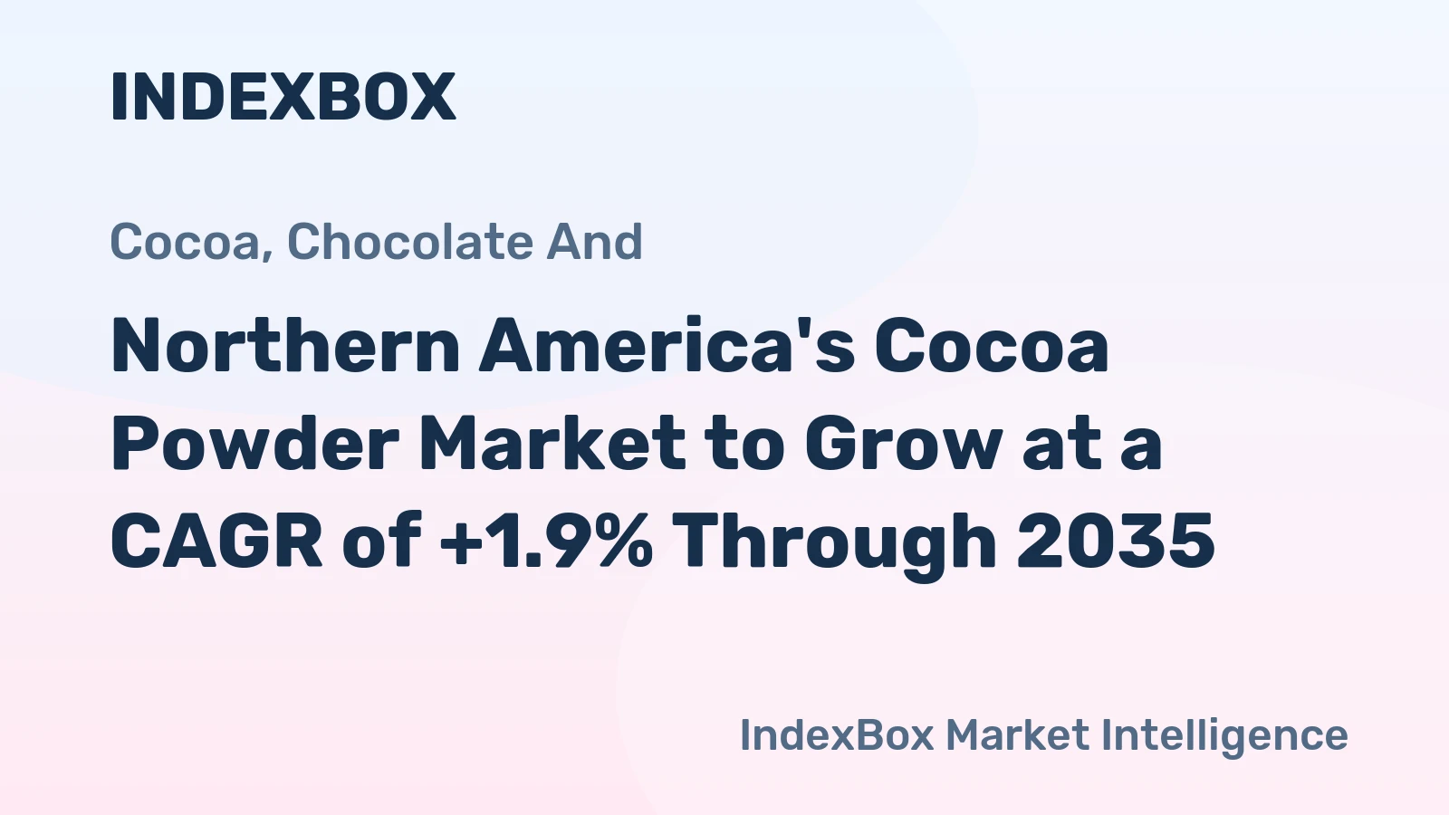 Northern America's Cocoa Powder Market to Grow at a CAGR of +1.9% Through 2035