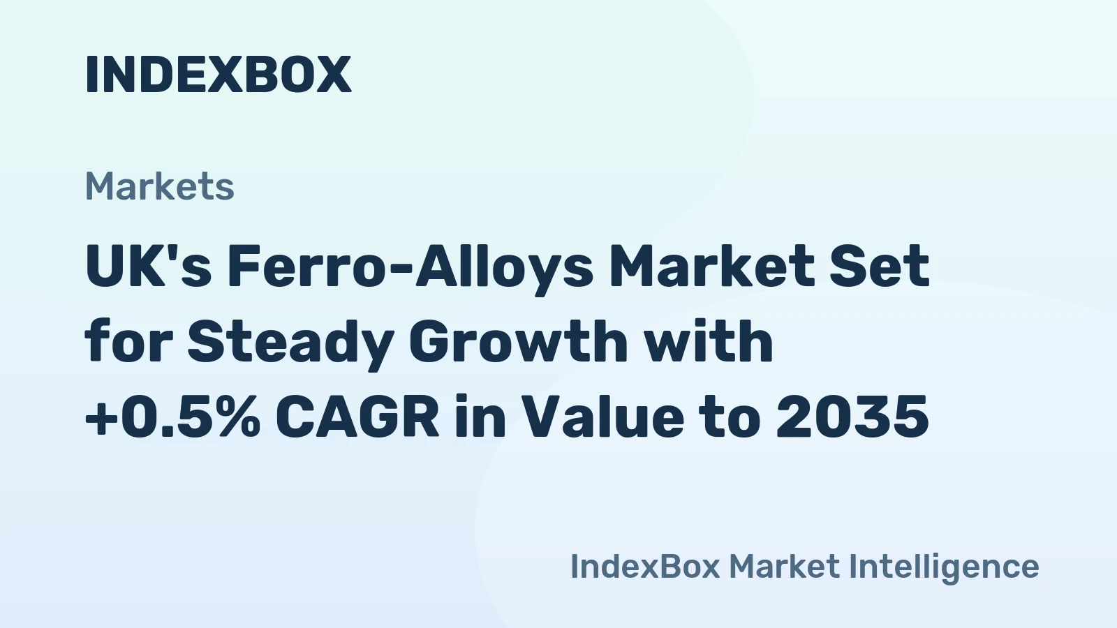 UK's Ferro-Alloys Market Set for Steady Growth with +0.5% CAGR in Value to 2035