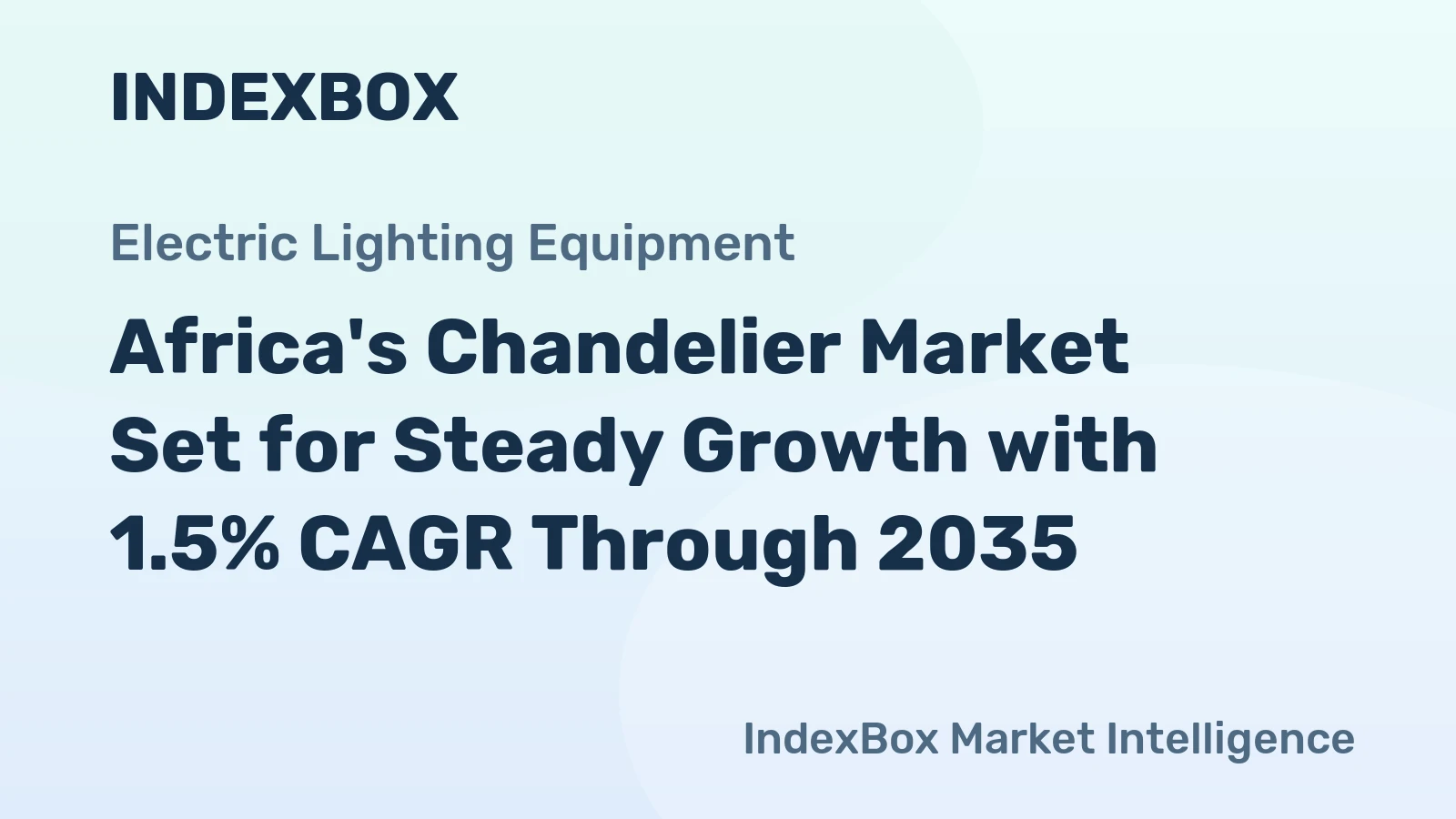 Africa's Chandelier Market Set for Steady Growth with 1.5% CAGR Through 2035