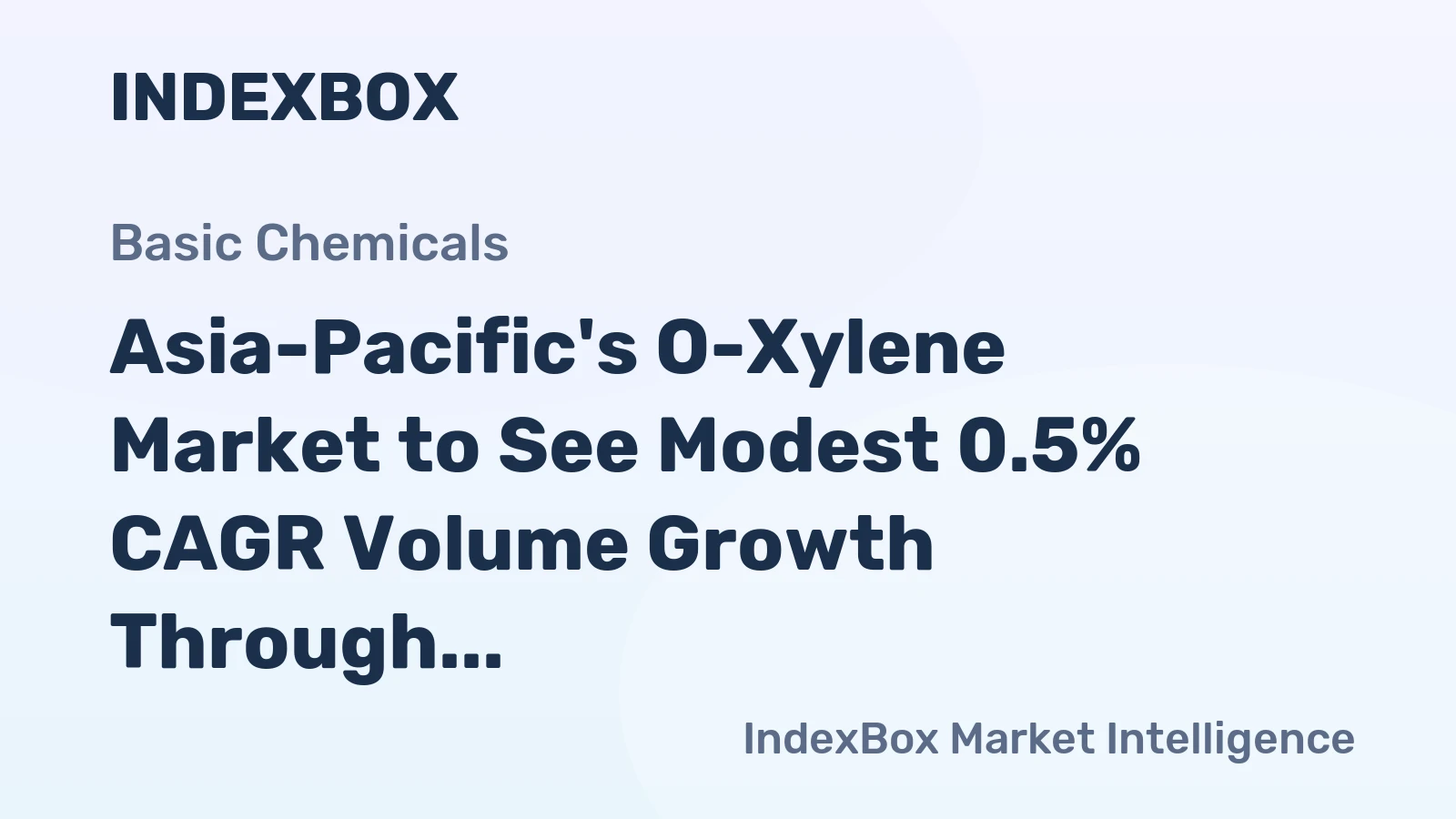 Asia-Pacific's O-Xylene Market to See Modest 0.5% CAGR Volume Growth Through 2035