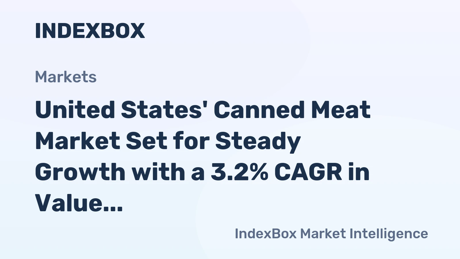 United States' Canned Meat Market Set for Steady Growth with a 3.2% CAGR in Value Through 2035