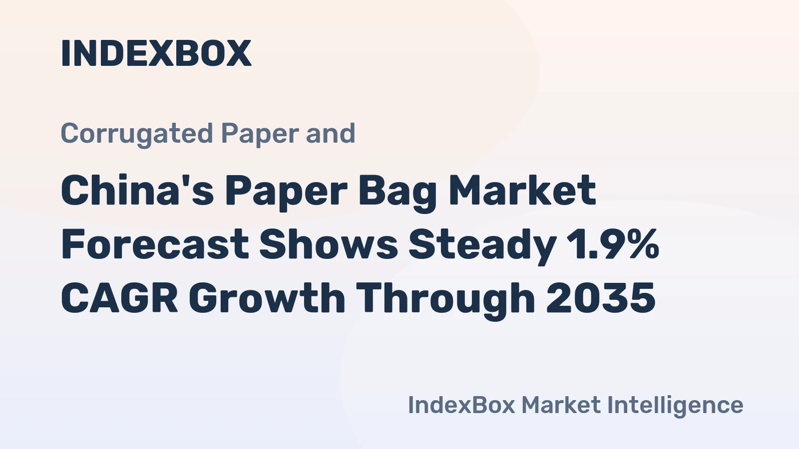 China's Paper Bag Market Forecast Shows Steady 1.9% CAGR Growth Through 2035