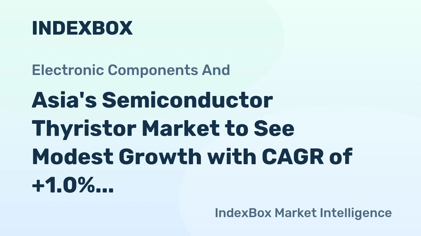 Asia's Semiconductor Thyristor Market to See Modest Growth with CAGR of +1.0% from 2024-2035