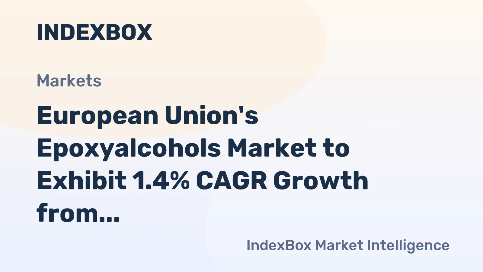 European Union's Epoxyalcohols Market to Exhibit 1.4% CAGR Growth from 2024-2035, Reaching $560M