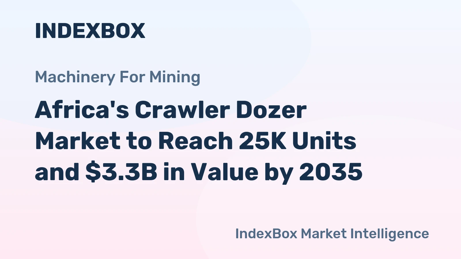 Africa's Crawler Dozer Market to Reach 25K Units and $3.3B in Value by 2035