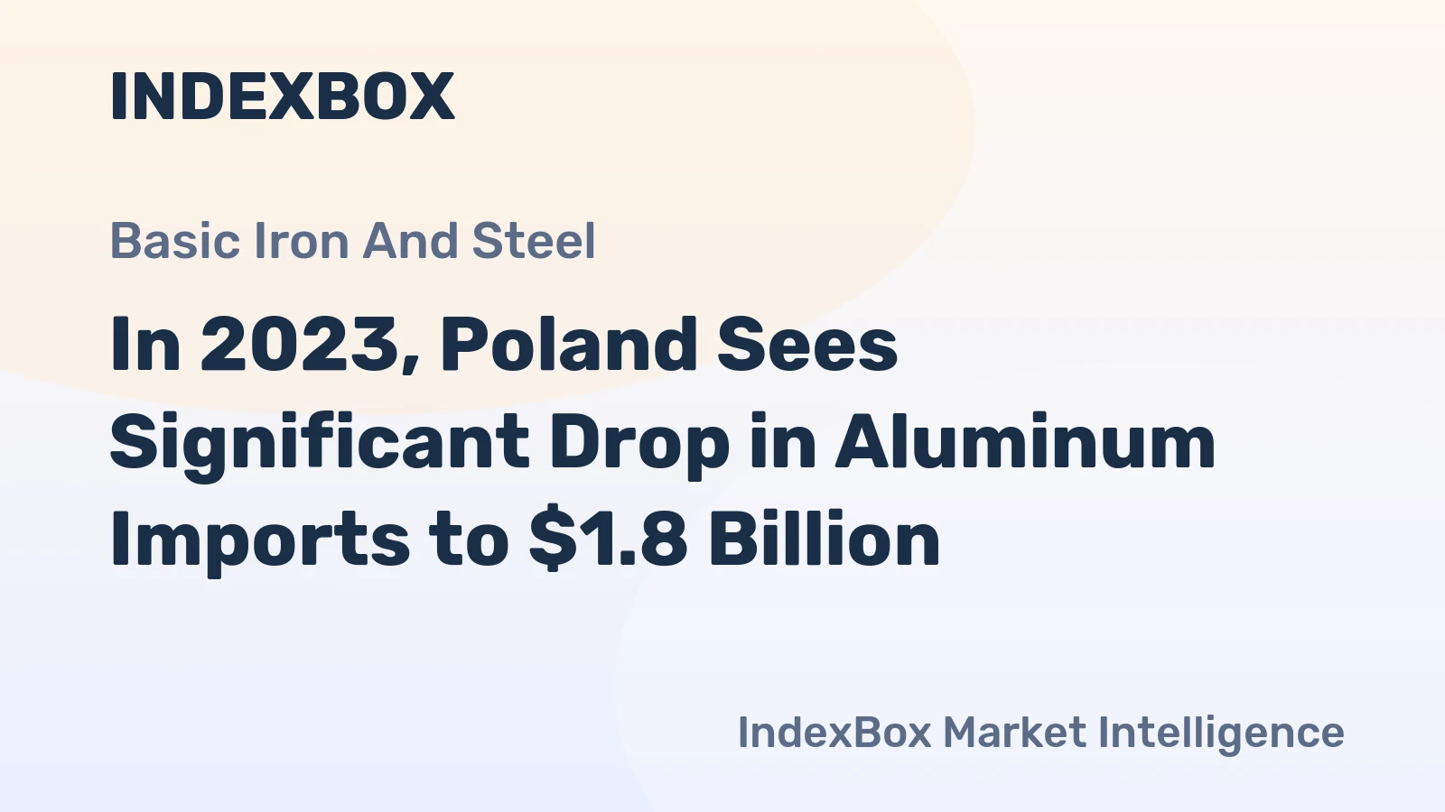 In 2023, Poland Sees Significant Drop in Aluminum Imports to $1.8 Billion