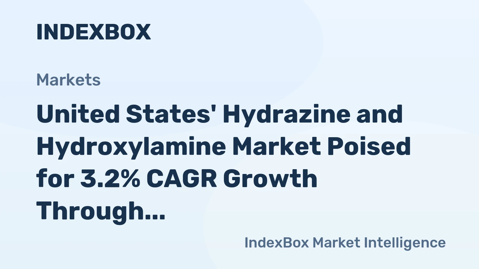 United States' Hydrazine and Hydroxylamine Market Poised for 3.2% CAGR Growth Through 2035