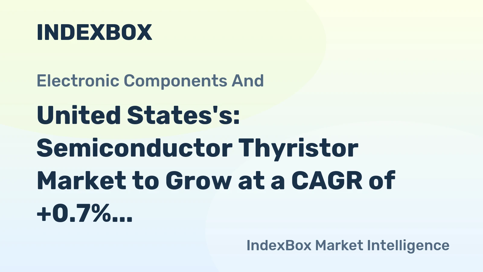 United States's: Semiconductor Thyristor Market to Grow at a CAGR of +0.7%, Reaching 99M Units by 2035