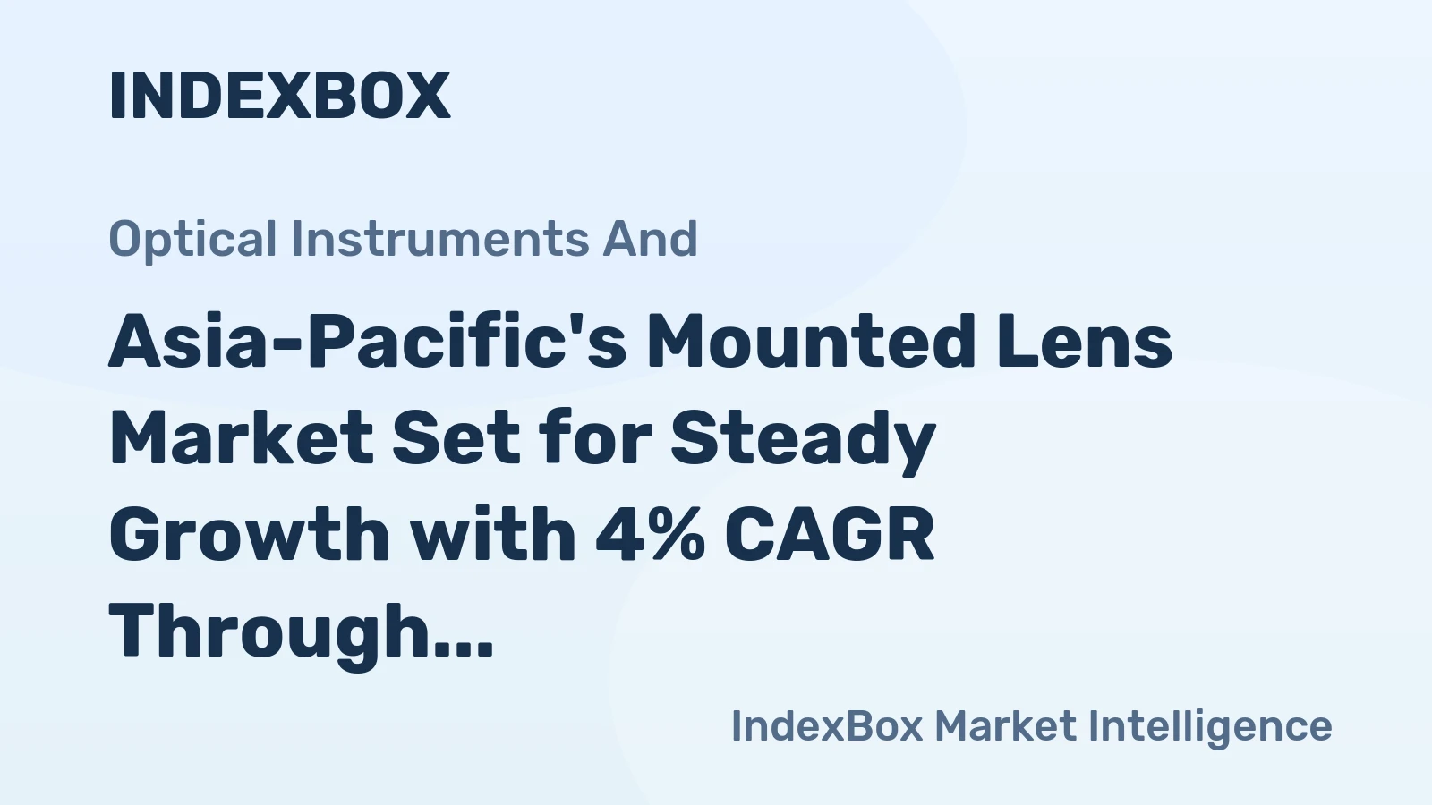 Asia-Pacific's Mounted Lens Market Set for Steady Growth with 4% CAGR Through 2035