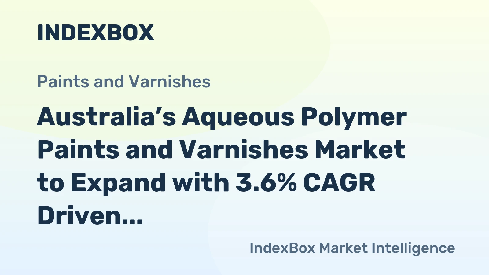 Australia’s Aqueous Polymer Paints and Varnishes Market to Expand with 3.6% CAGR Driven by Rising Demand