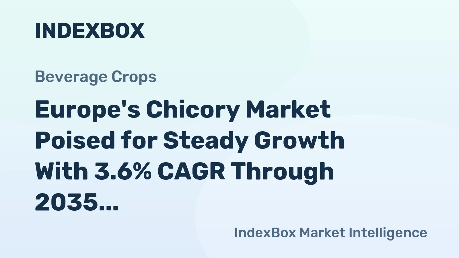 Europe's Chicory Market Poised for Steady Growth With 3.6% CAGR Through 2035