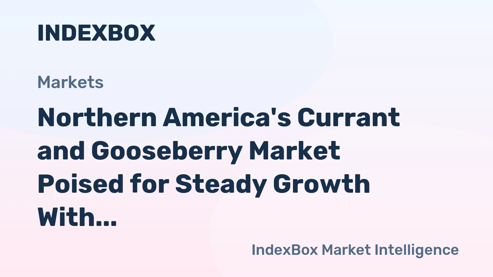 Northern America's Currant and Gooseberry Market Poised for Steady Growth With 5.3% CAGR Through 2035
