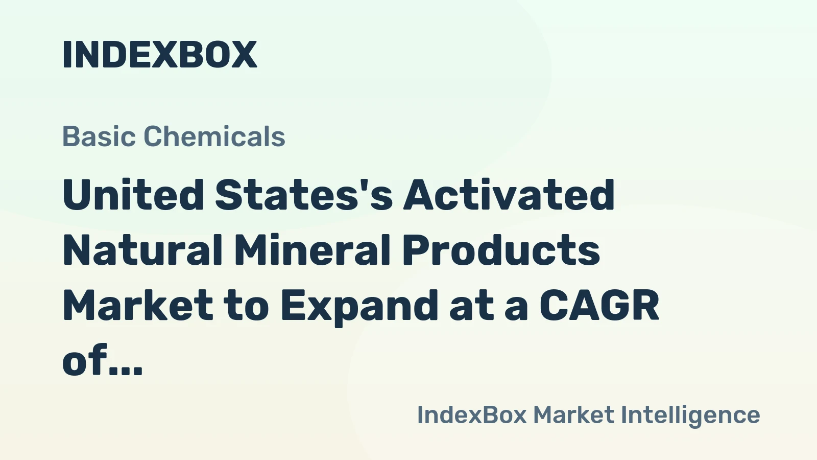 United States's Activated Natural Mineral Products Market to Expand at a CAGR of +1.2% Over Next Decade