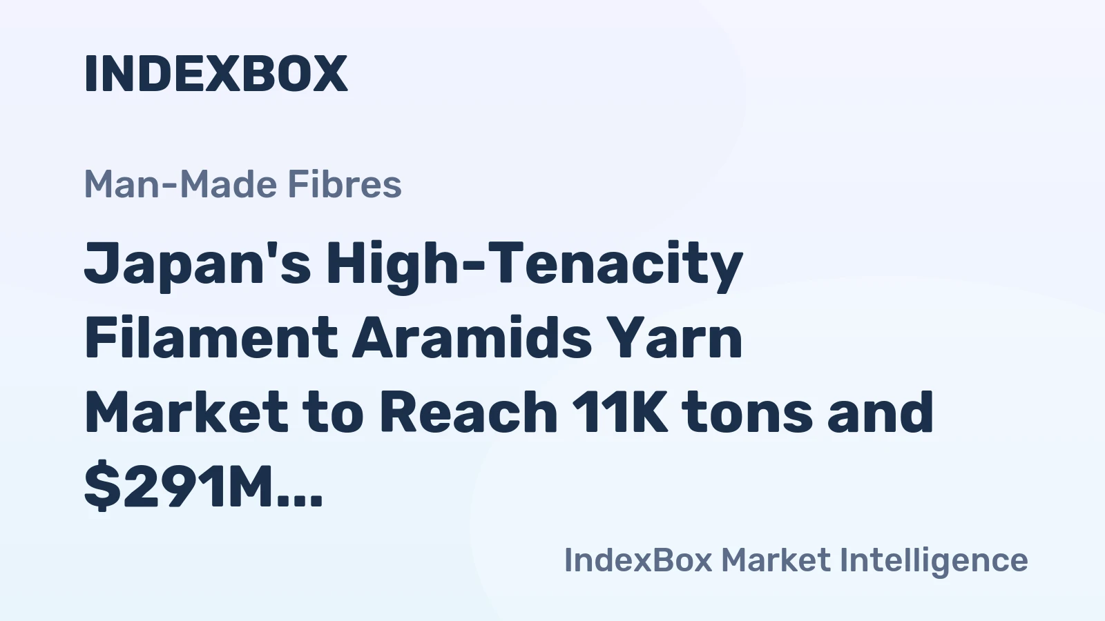 Japan's High-Tenacity Filament Aramids Yarn Market to Reach 11K tons and $291M by 2035