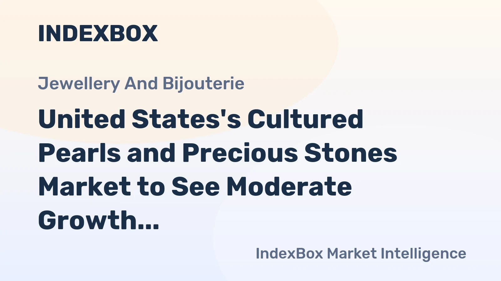 United States's Cultured Pearls and Precious Stones Market to See Moderate Growth with 1.5% CAGR