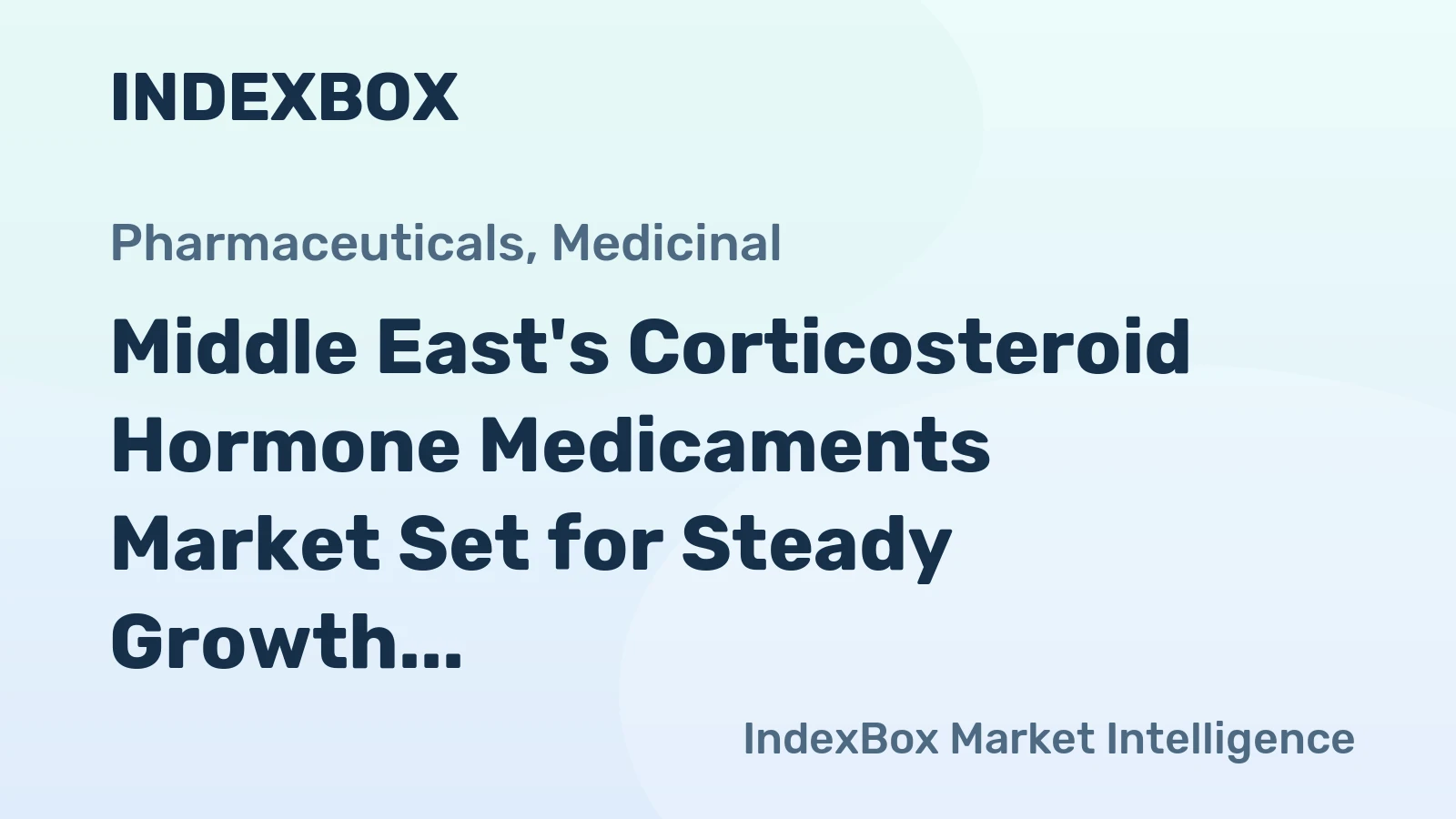 Middle East's Corticosteroid Hormone Medicaments Market Set for Steady Growth with 1.9% CAGR in Value