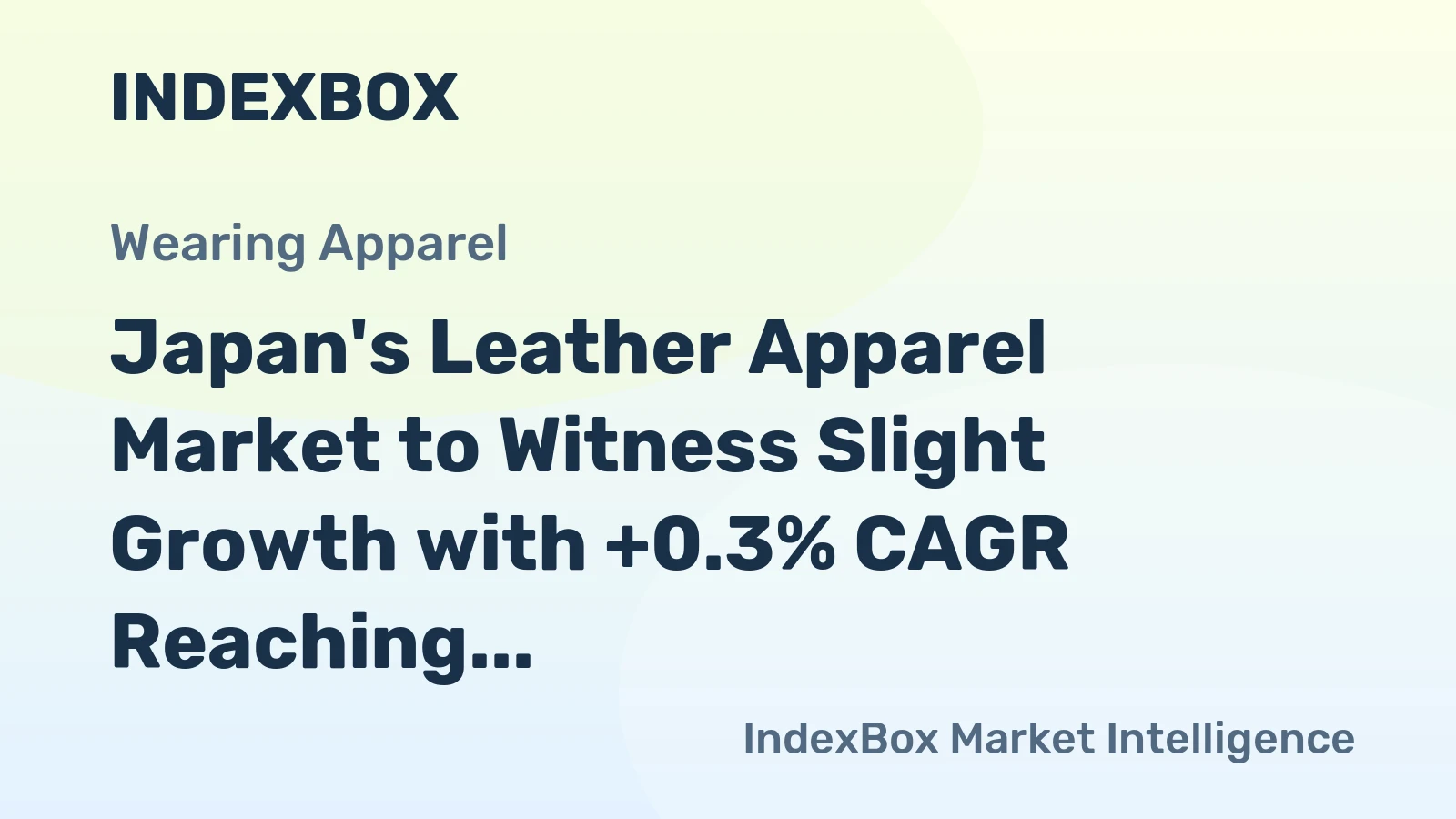 Japan's Leather Apparel Market to Witness Slight Growth with +0.3% CAGR Reaching $96M by 2035