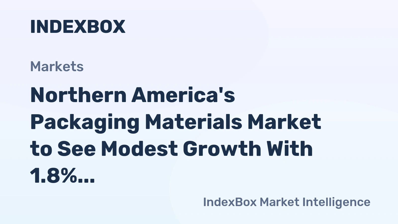 Northern America's Packaging Materials Market to See Modest Growth With 1.8% CAGR in Value Through 2035
